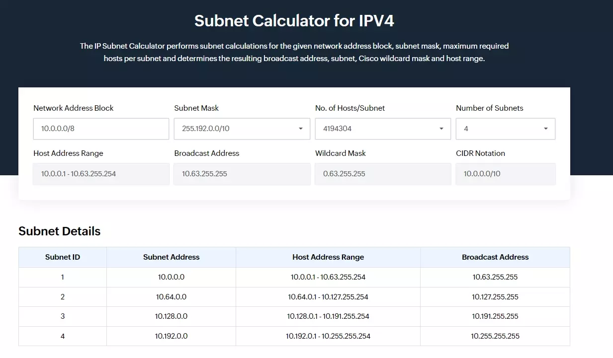 Subnet Calculator - Murat Akpınar